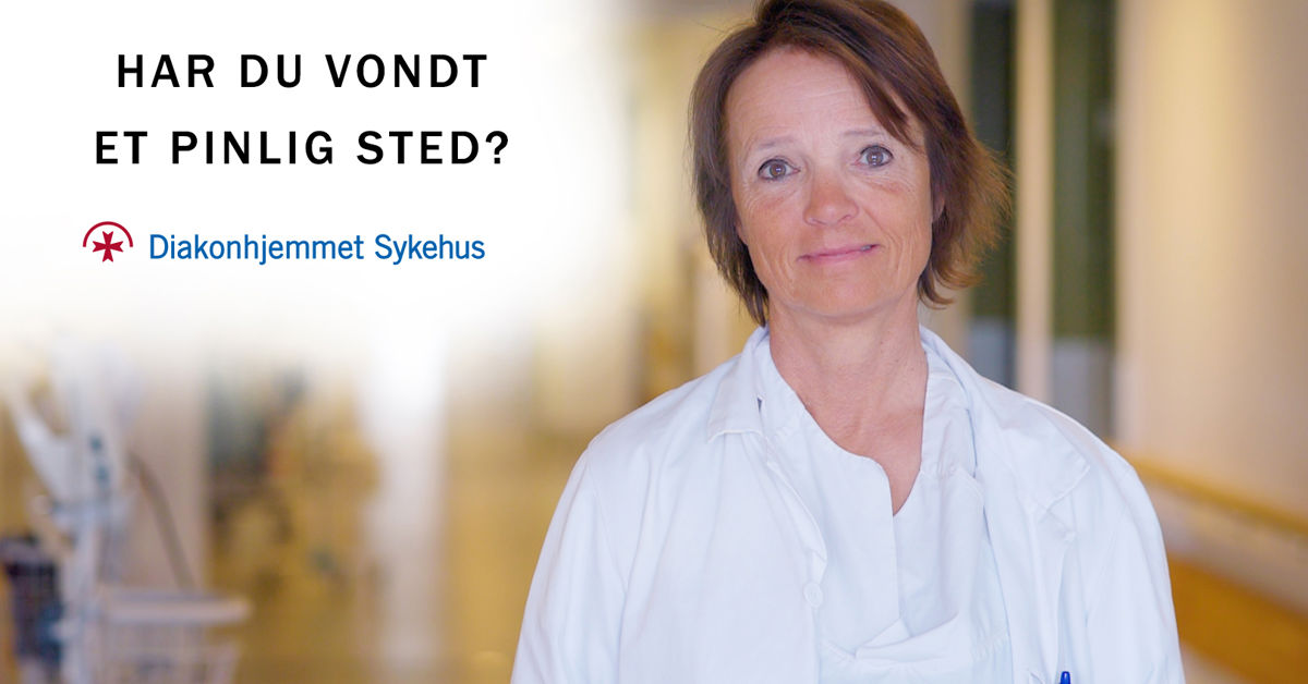Har du vondt et pinlig sted? - Diakonhjemmet sykehus